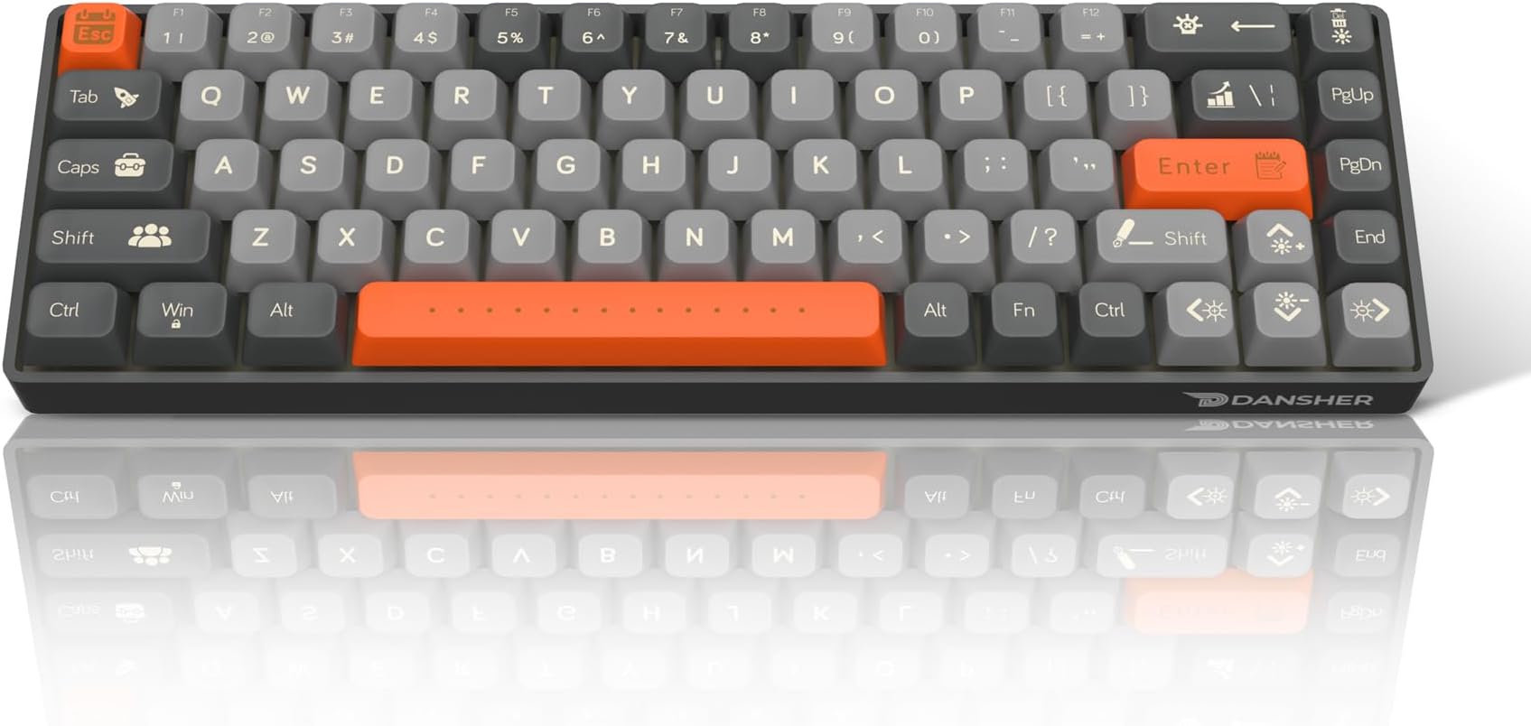 Amazon.com: ADDTREE Portable 60% Mechanical Gaming Keyboard, EK-68keys ...