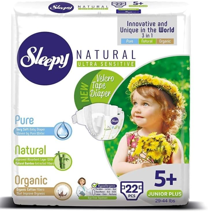 Amazon.com: SOHO | Sleepy Natural Baby Diapers, Made from Organic ...