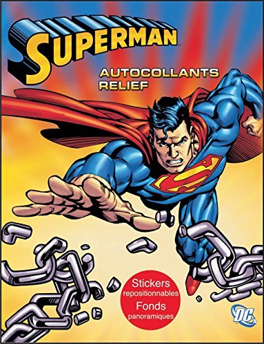 Buy Superman Autocollants Relief - 3D Reusable Stickers Books for ...