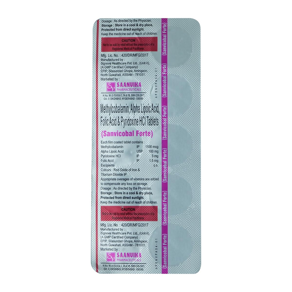 Sanvicobal Forte -Strip of 10 Tablets : Amazon.in: Health & Personal Care