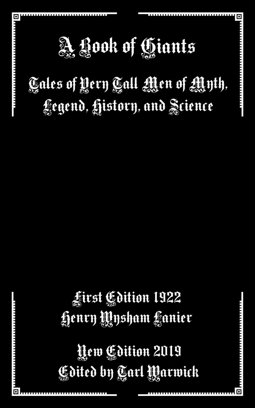 A Book of Giants: Tales of Very Tall Men of Myth, Legend, History, and ...