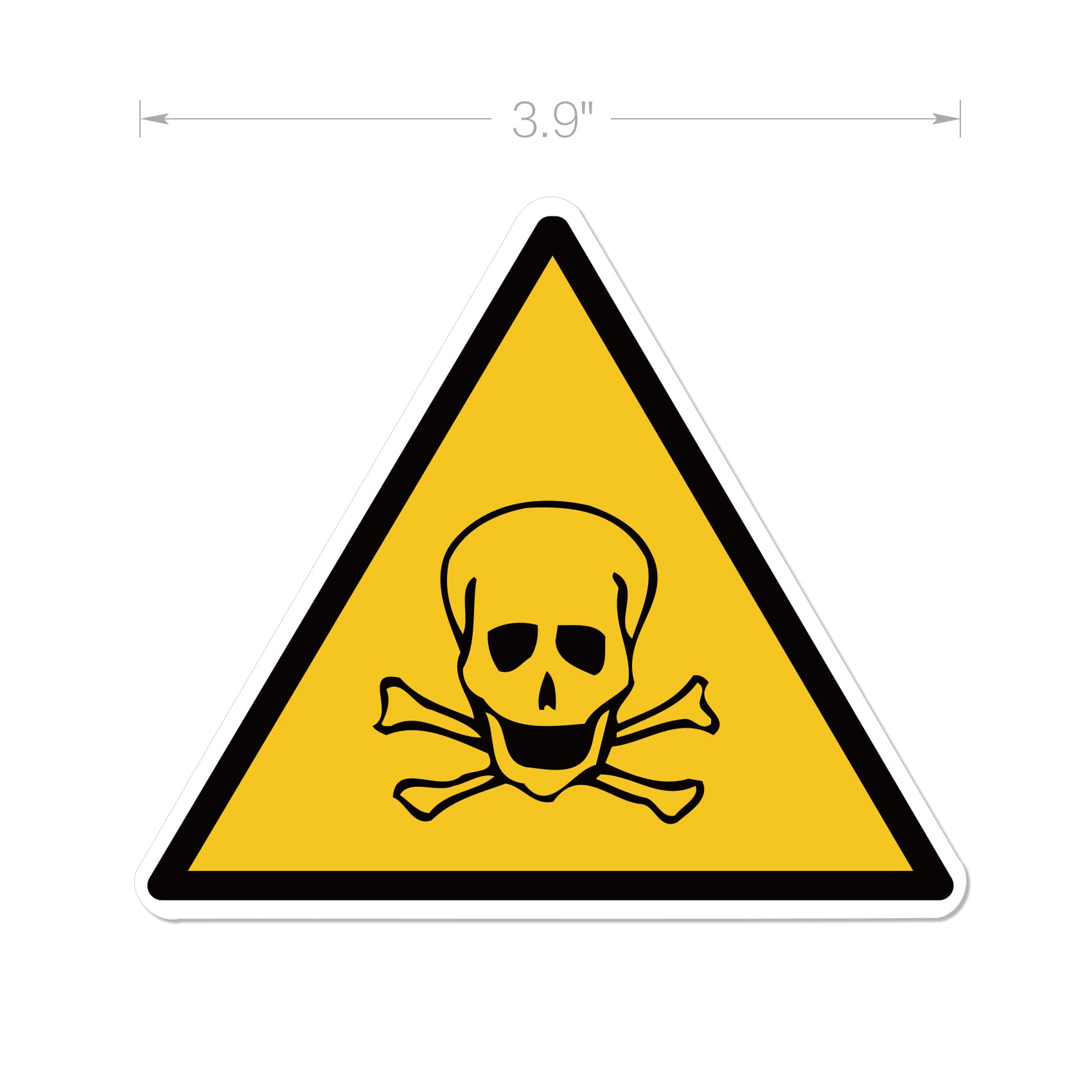 Toxic Skull And Crossbones Triangle