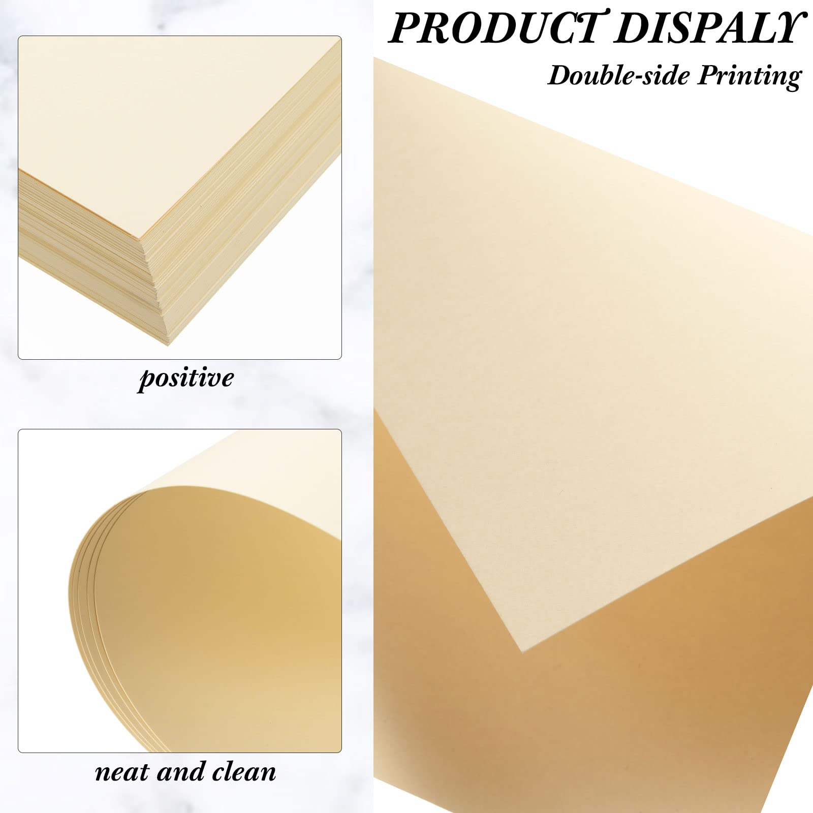 150 Sheets Cream Pastel Color Card Stock Paper, 67lb Cover Medium ...
