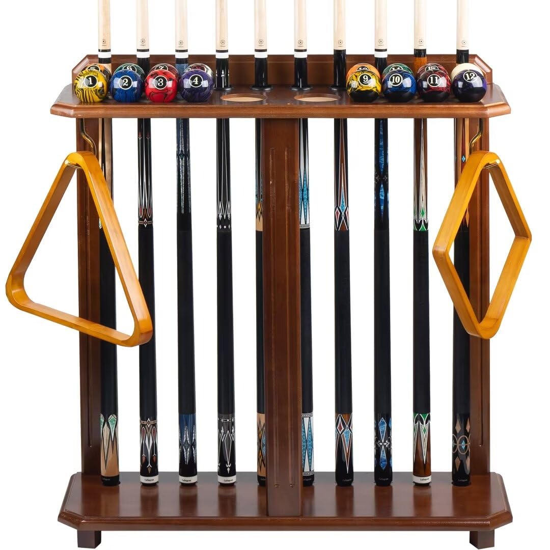 Collapsar Pool Stick Holder Floor Stand,Pool Cue Rack Holds Cue Stick ...
