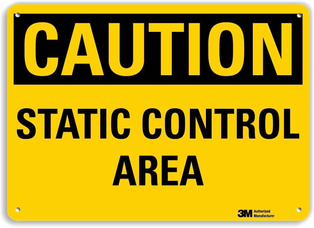 SmartSign “Caution - Static Control Area” Sign | 10" x 14" 3M ...