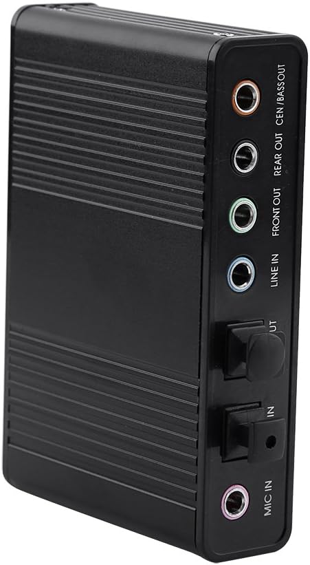 USB External Sound Card, Digital 6 Channel Sound Card, Surround Optical ...