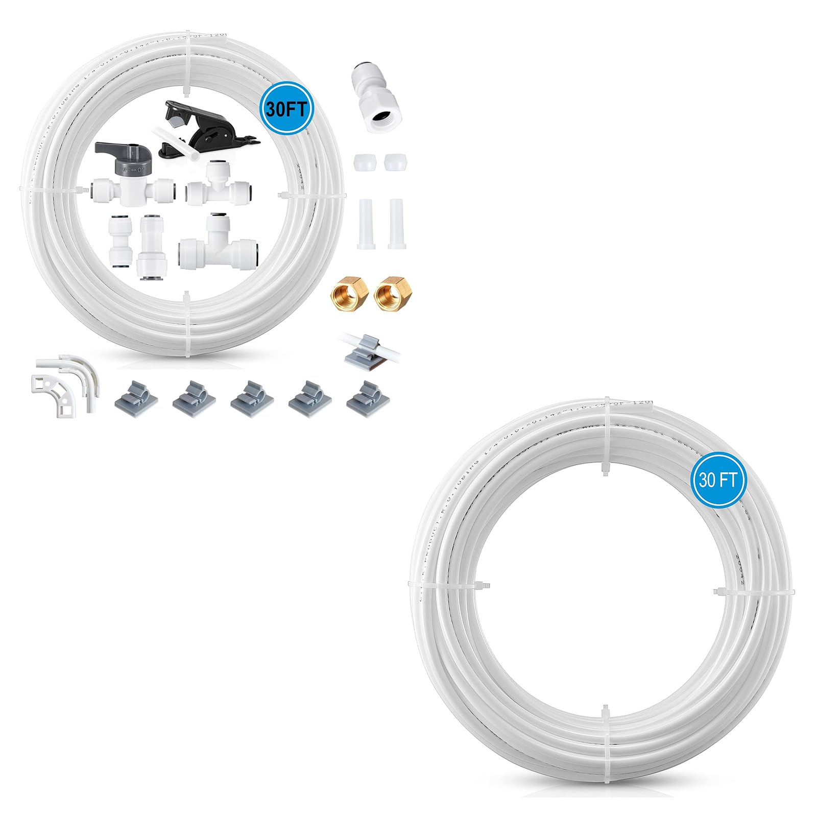 Amazon.com: Refrigerator Water Line Kit - Food Grade Ice Maker Fridge ...