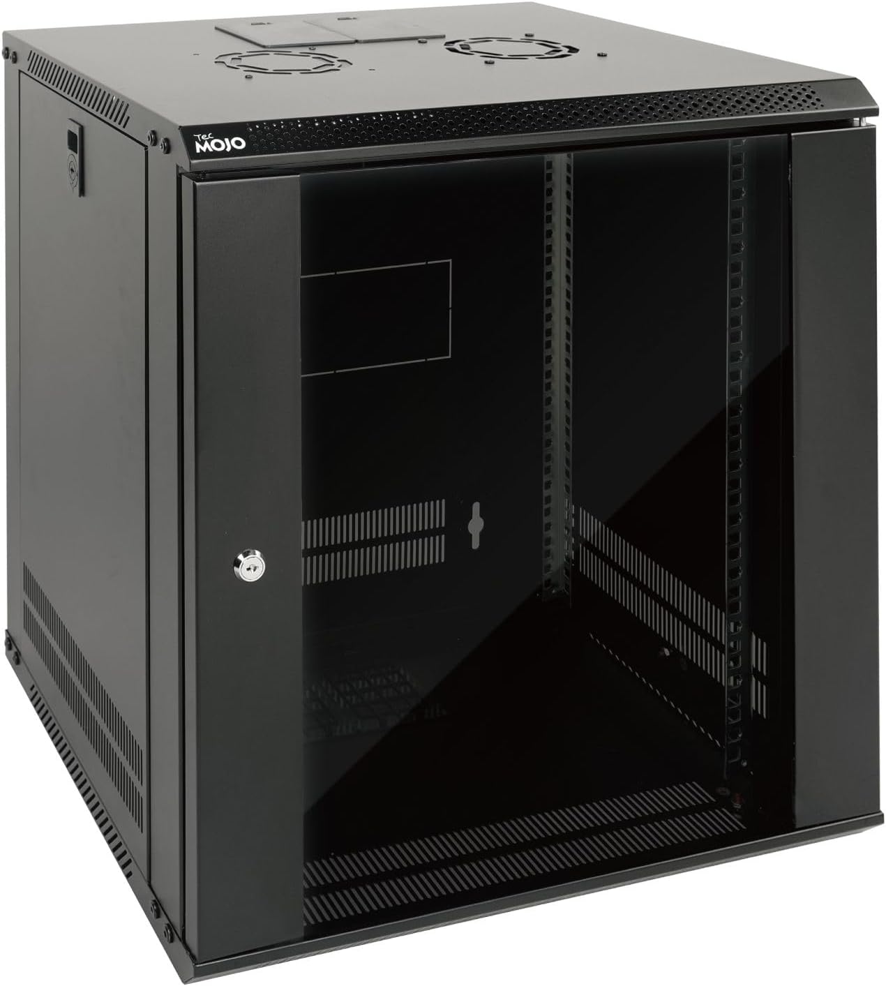 Tecmojo 12U Wall Mount Server Cabinet IT Network Rack Enclosure ...