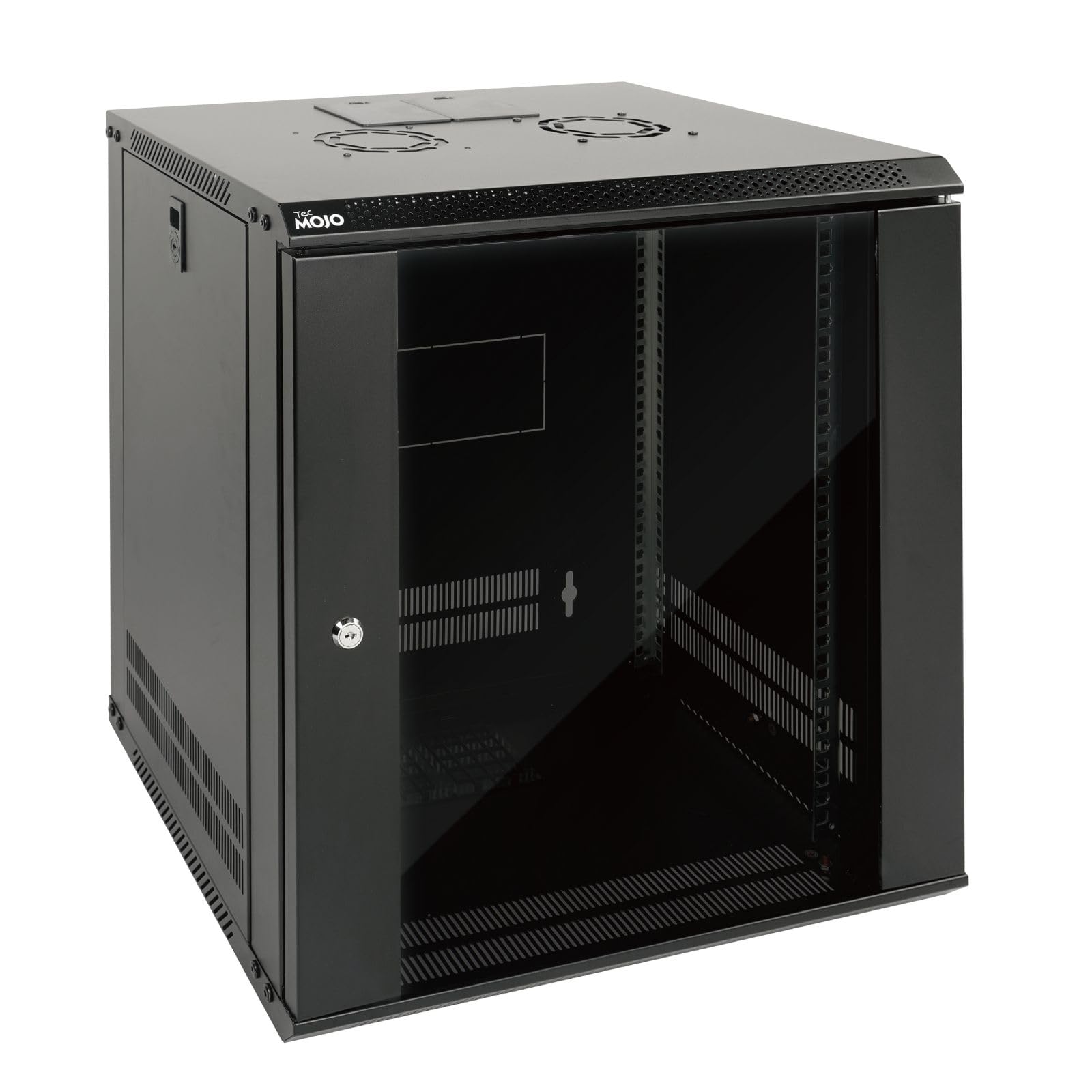 Tecmojo 12u Wall Mount Server Cabinet It Network Rack Enclosure ...