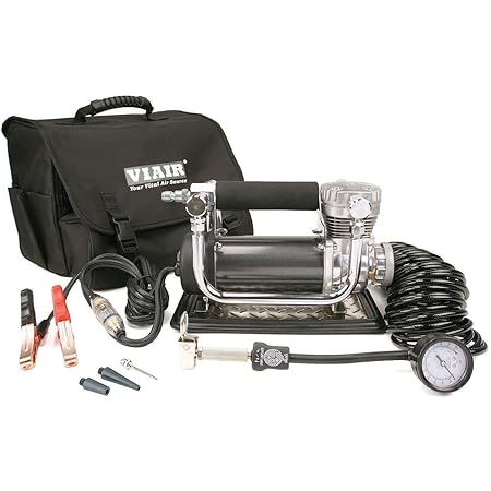 Amazon.com: VIAIR 300P/30033 Portable Compressor, Tire Inflator Kit ...