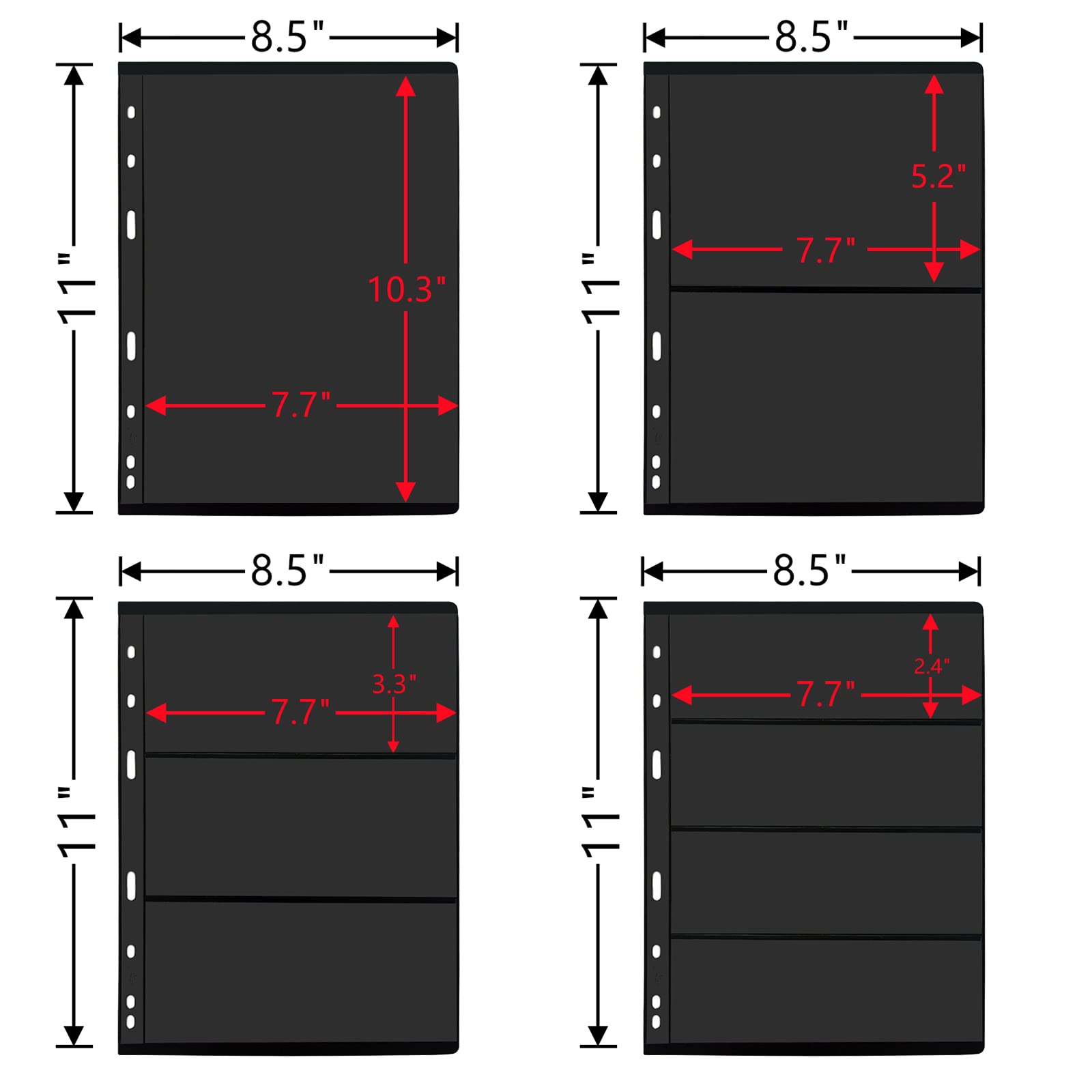 Snapklik.com : MUQING 20 Sheets Stamp Pages For Stamp Album Binder ...