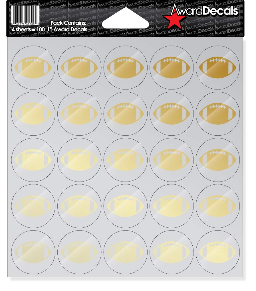 Amazon.com: Award Decals Football Helmet Award Decals (100 Stickers ...