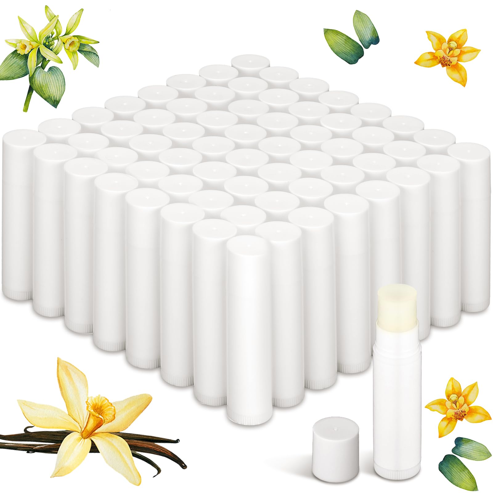 Snapklik.com : Demissle 150 Pcs Unlabeled Lip Balm Bulk Chapped Stick ...