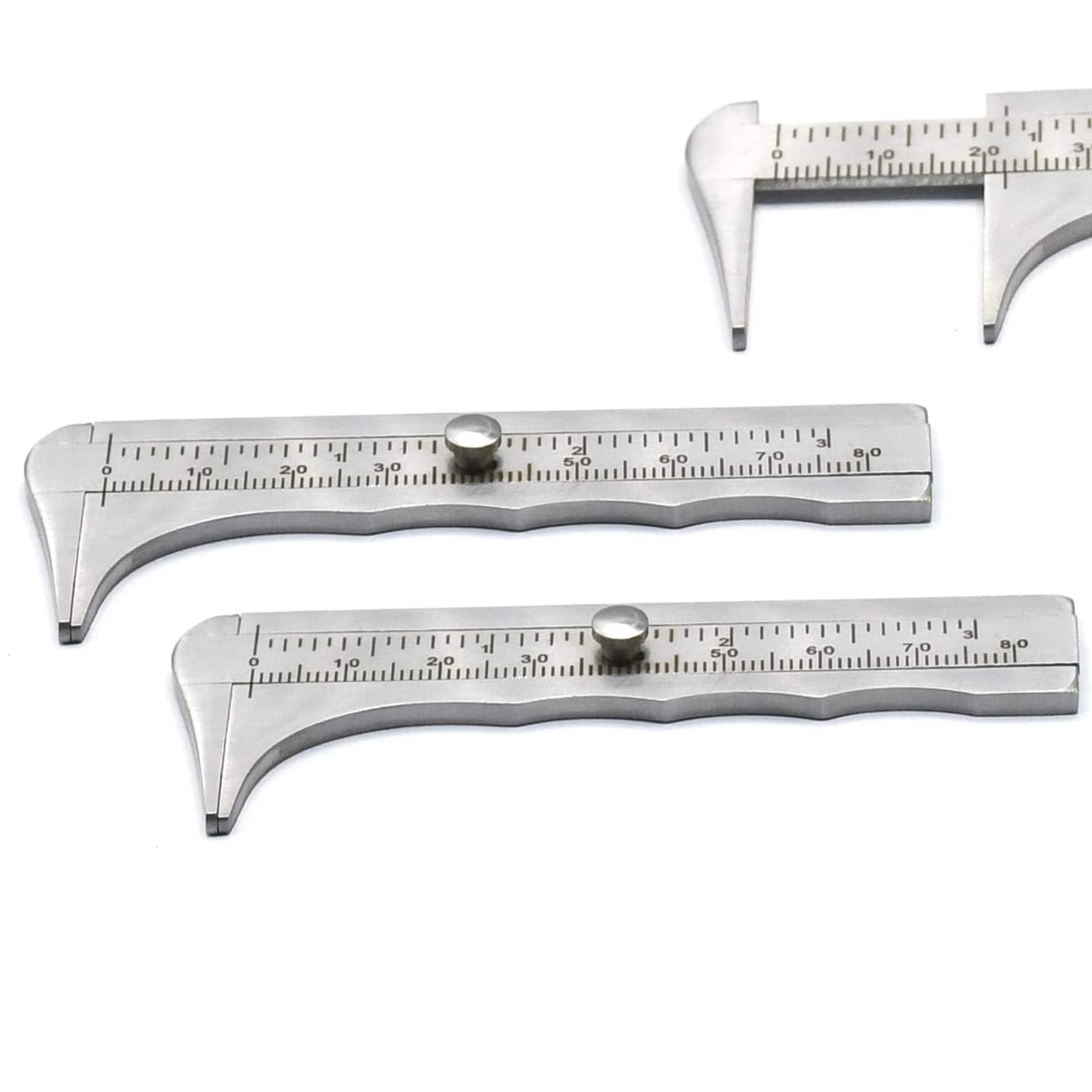 AAProTools 2 Pieces 3 Inch Stainless Steel Vernier Caliper Pocket ...