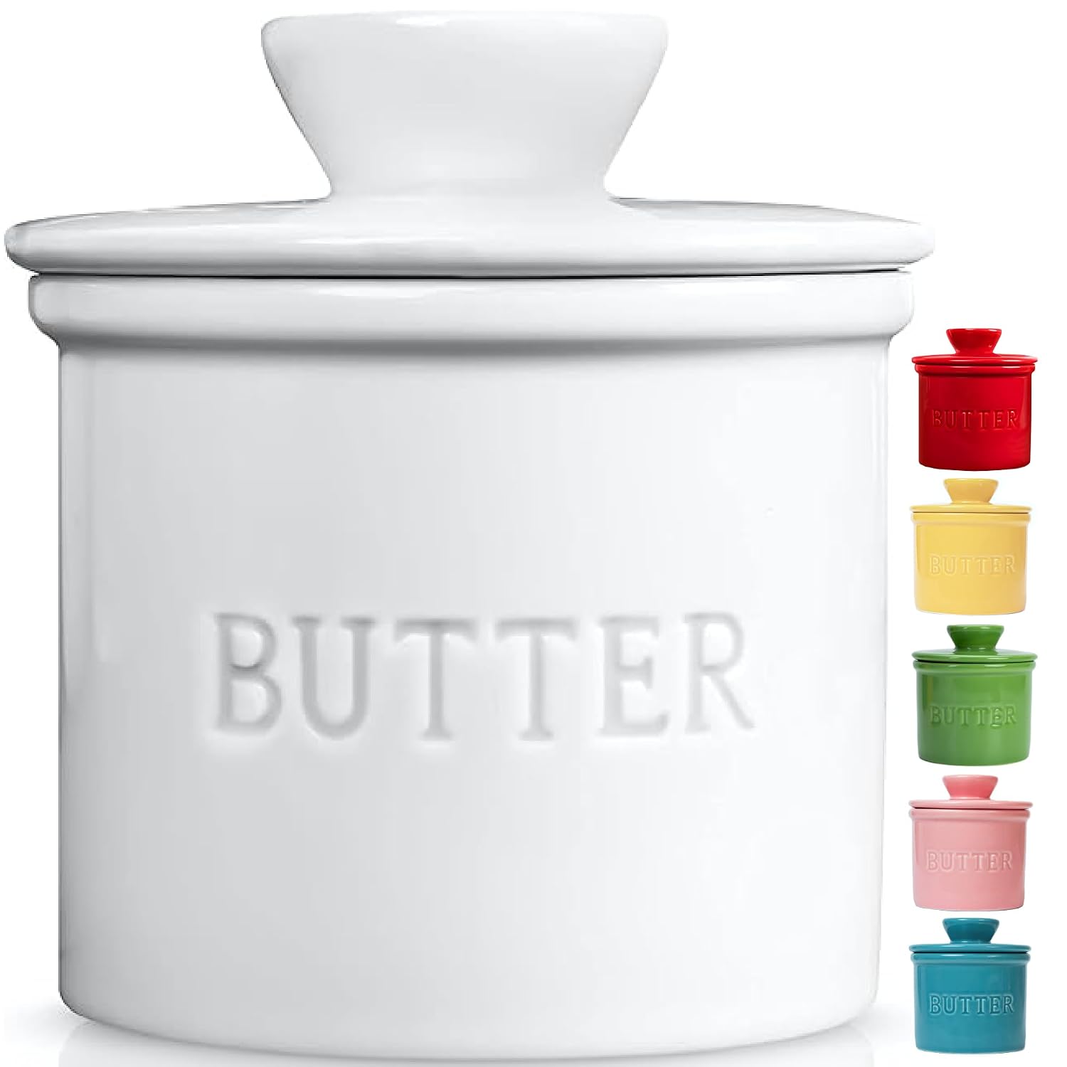 PriorityChef French Butter Crock for Counter - Butter Keeper With Water ...