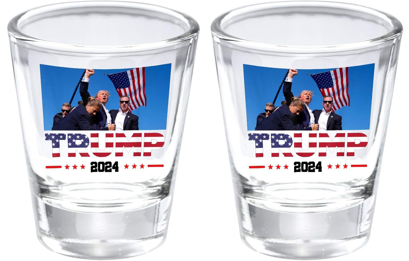 Amazon.com | Lymhy 2 Pack Trump Assassination Fist Pump Fight You Shot ...