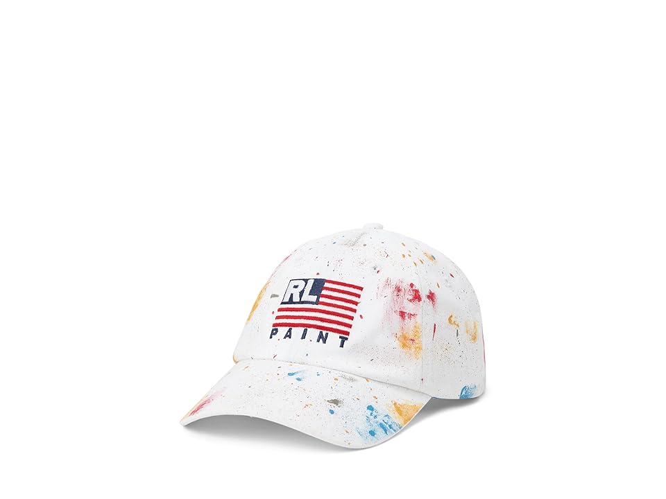 Polo Ralph Lauren Paint-Splatter Twill Ball Cap (White) Traditional ...