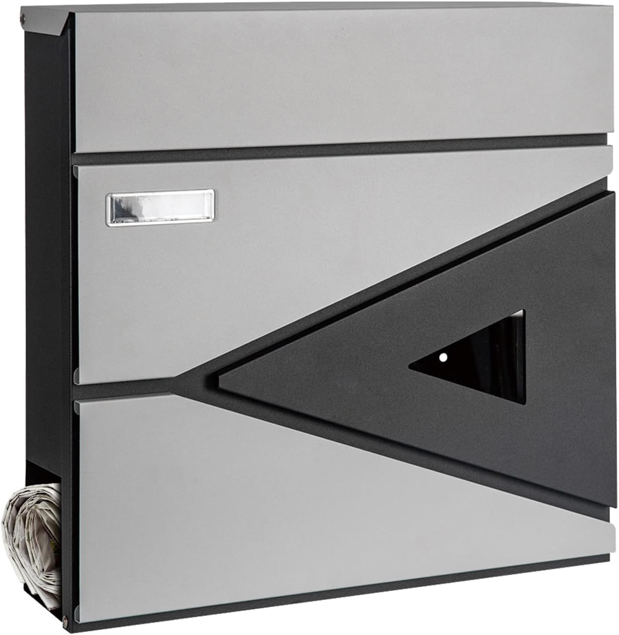 xhlokk Locking Wall-Mount Mailbox, Large Capacity Rust Resistant Mail ...