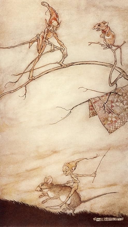 Amazon.com: Arthur Rackhams Book of Pictures 1913 Wee Folk Poster Print ...