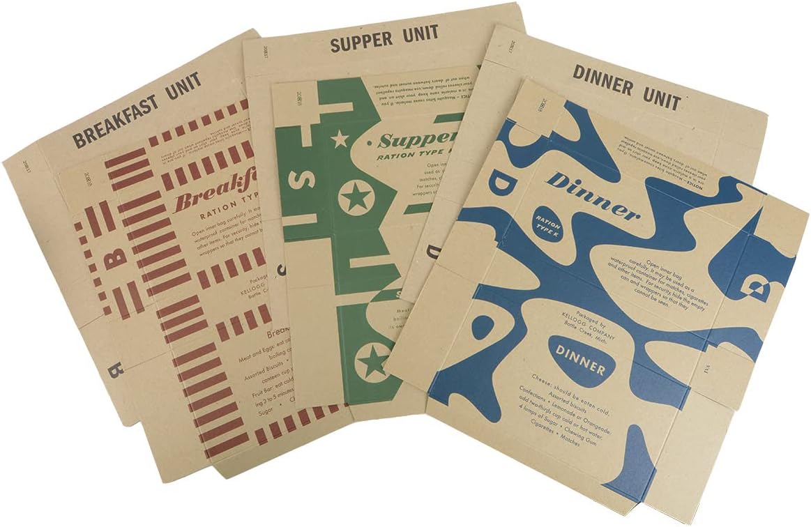 Amazon.com: American WW2 Style Morale K Ration Boxes : Home & Kitchen