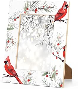 Amazon.com - FIXIXI Art Cardinal on Tree Branch Picture Frame 4x6, Red ...