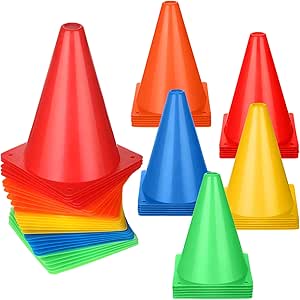 Amazon.com : Wettarn 30 Pcs Cones Sports Equipment Soccer Cones ...