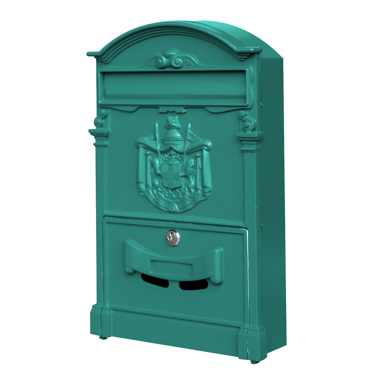 Amazon.com: xhlokk Vintage Wall-Mount Locking Mailbox for House, Rust ...