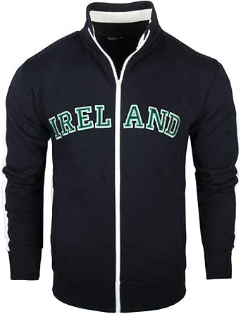 Ireland Retro Varsity Track Jacket (Navy, Large) at Amazon Men’s ...
