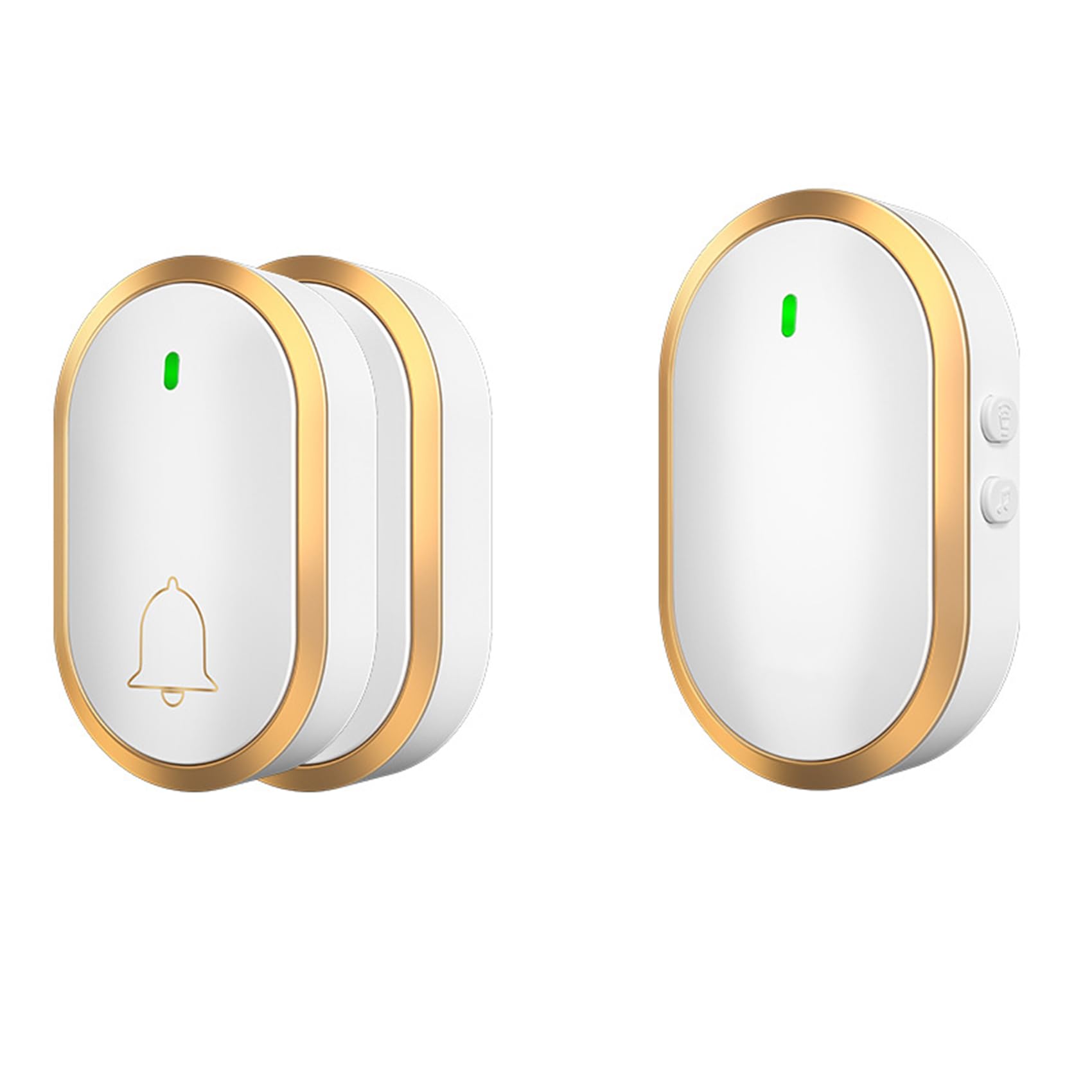 Amazon.co.jp: ワイヤレスチャイム 玄関チャイム インターホン 電池不要 呼び鈴 押しボタン式送信機 IP47防水 防塵 無線 ...