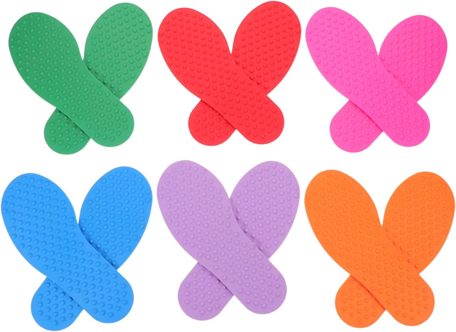 Hohopeti 6 Pairs Non-skid Rubber Floor Spot Markers for Sensory Balance ...
