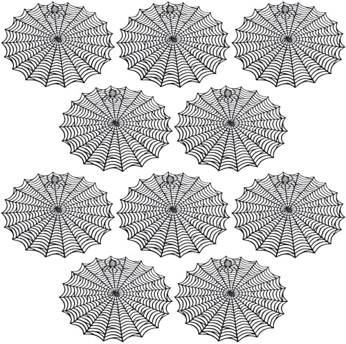 Amazon.com: Gift Boutique 50 Pcs Halloween Spider Web Shaped Place Mats ...