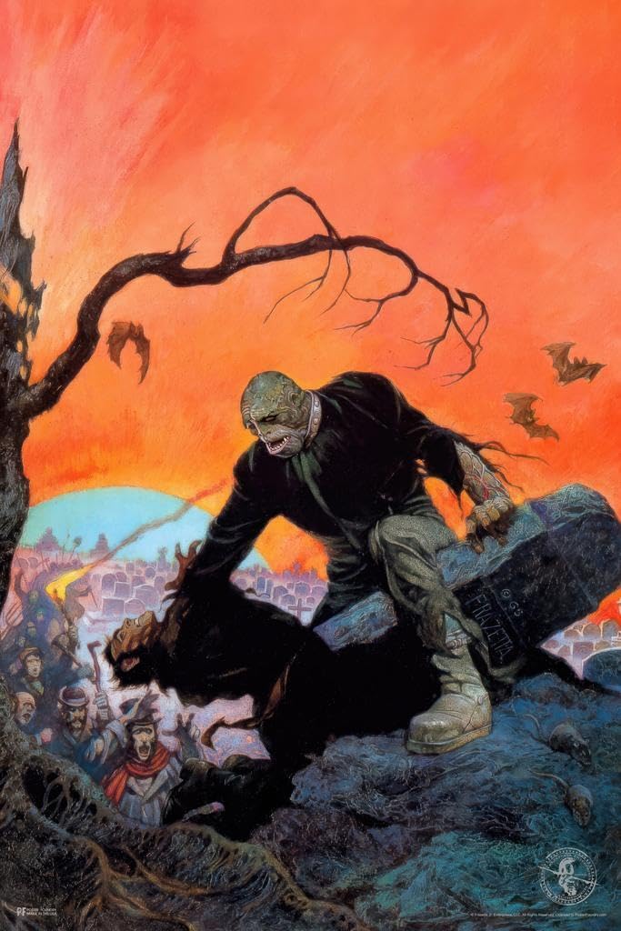 Amazon.com: Beyond the Grave by Frank Frazetta Wall Art Gothic Fantasy ...