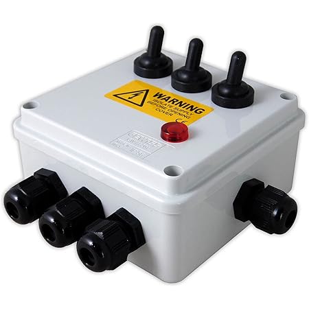 PondXpert 3 Way Weatherproof Switch Box - Pond Pump Filter Electrics ...
