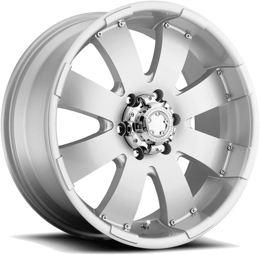 Amazon.com: Ultra Wheel 243S Mako Silver Wheel with Painted (17 x 8 ...