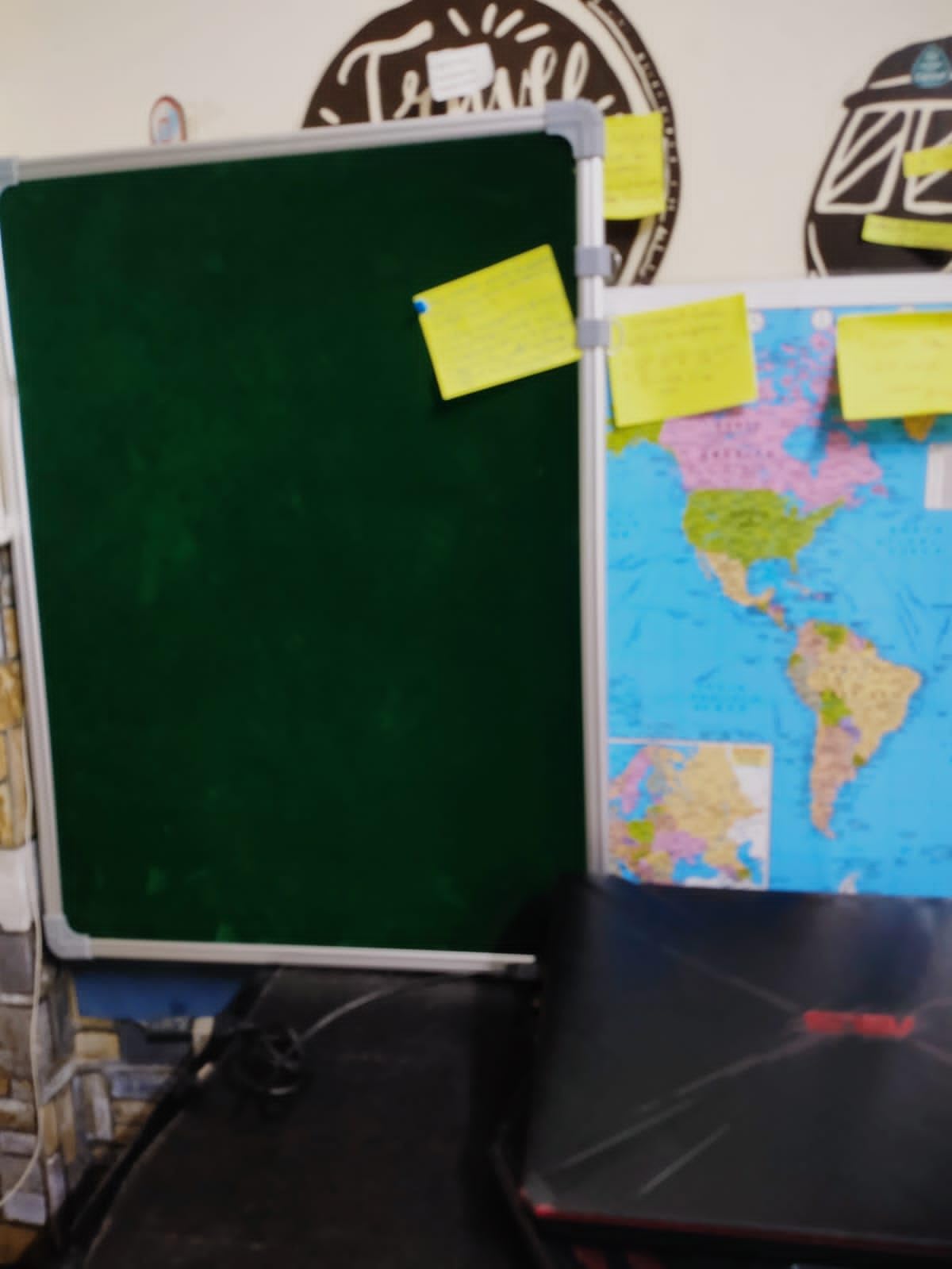 CARTREF Notice Board for Study Room pin up Board for Office Wall pin ...