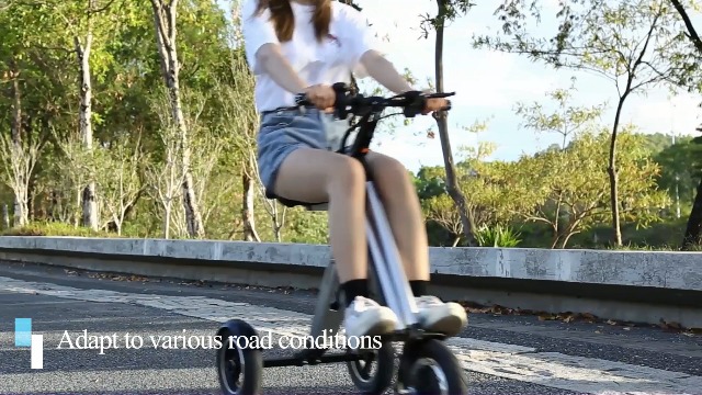 Snapklik.com : TopMate ES32 Electric Scooter 3 Wheels Foldable Trike