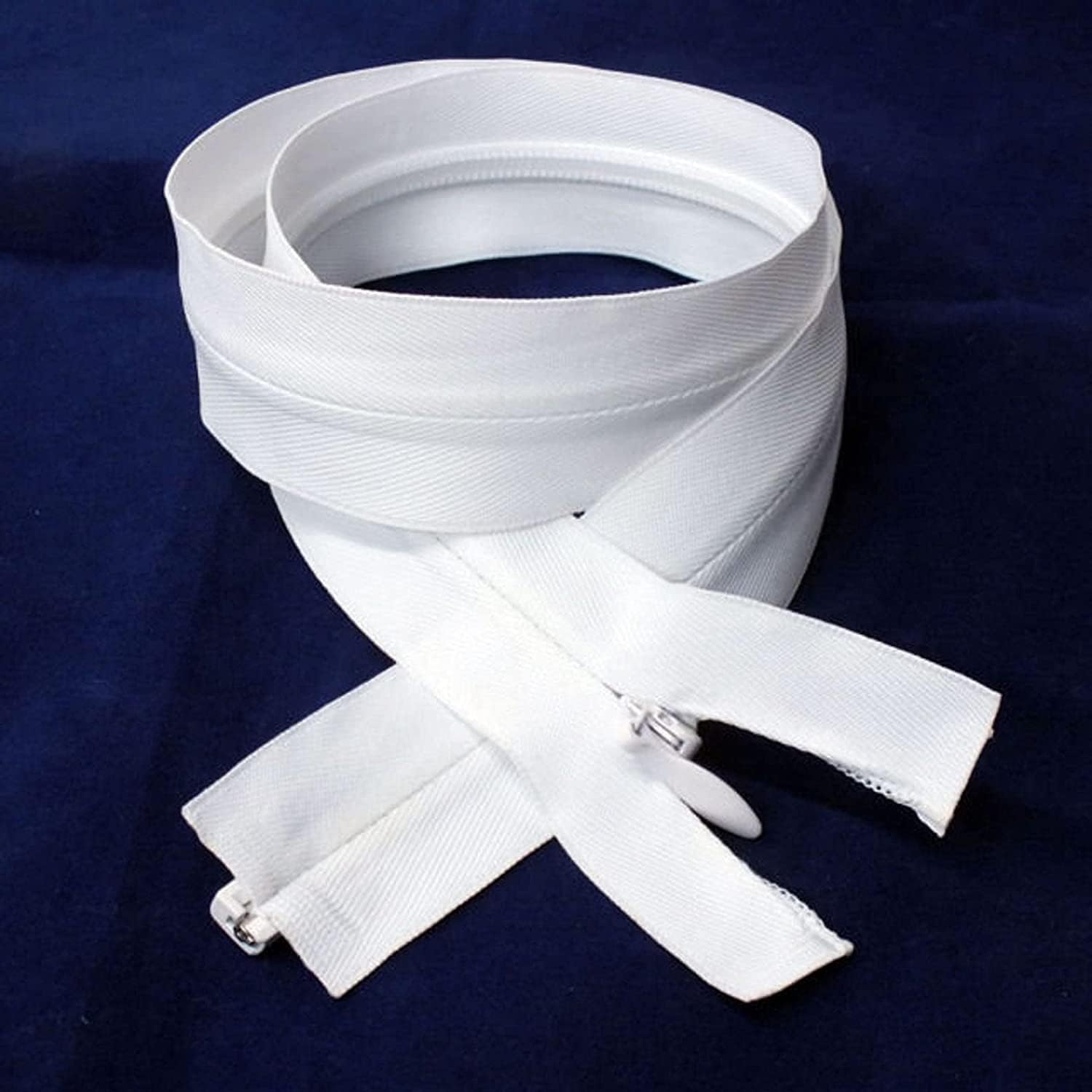 Amazon.com: Invisible Light Weight White Separating YKK Zippers for ...