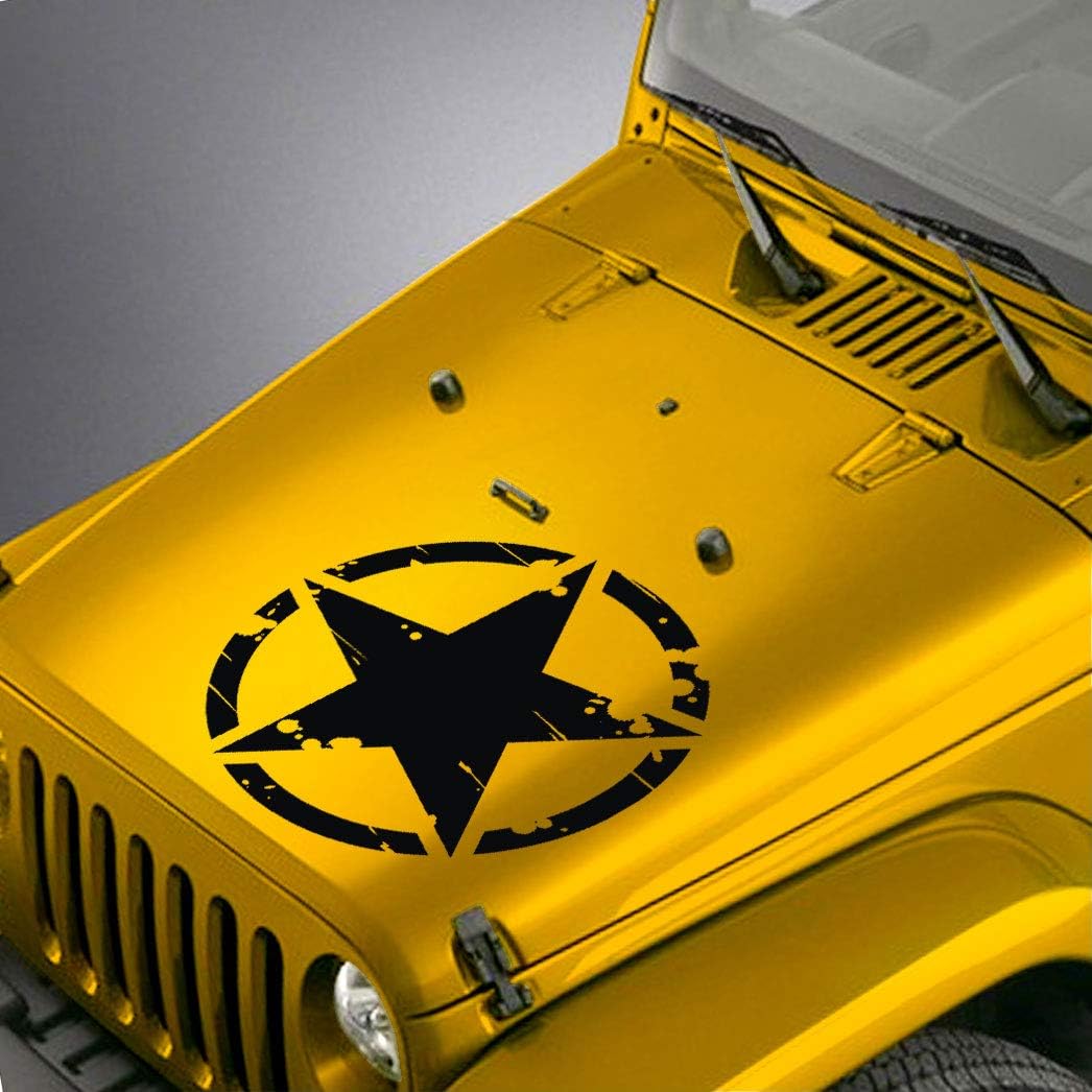 Amazon.com: USA Distressed Military Star Decals Stickers to fit Jeep ...