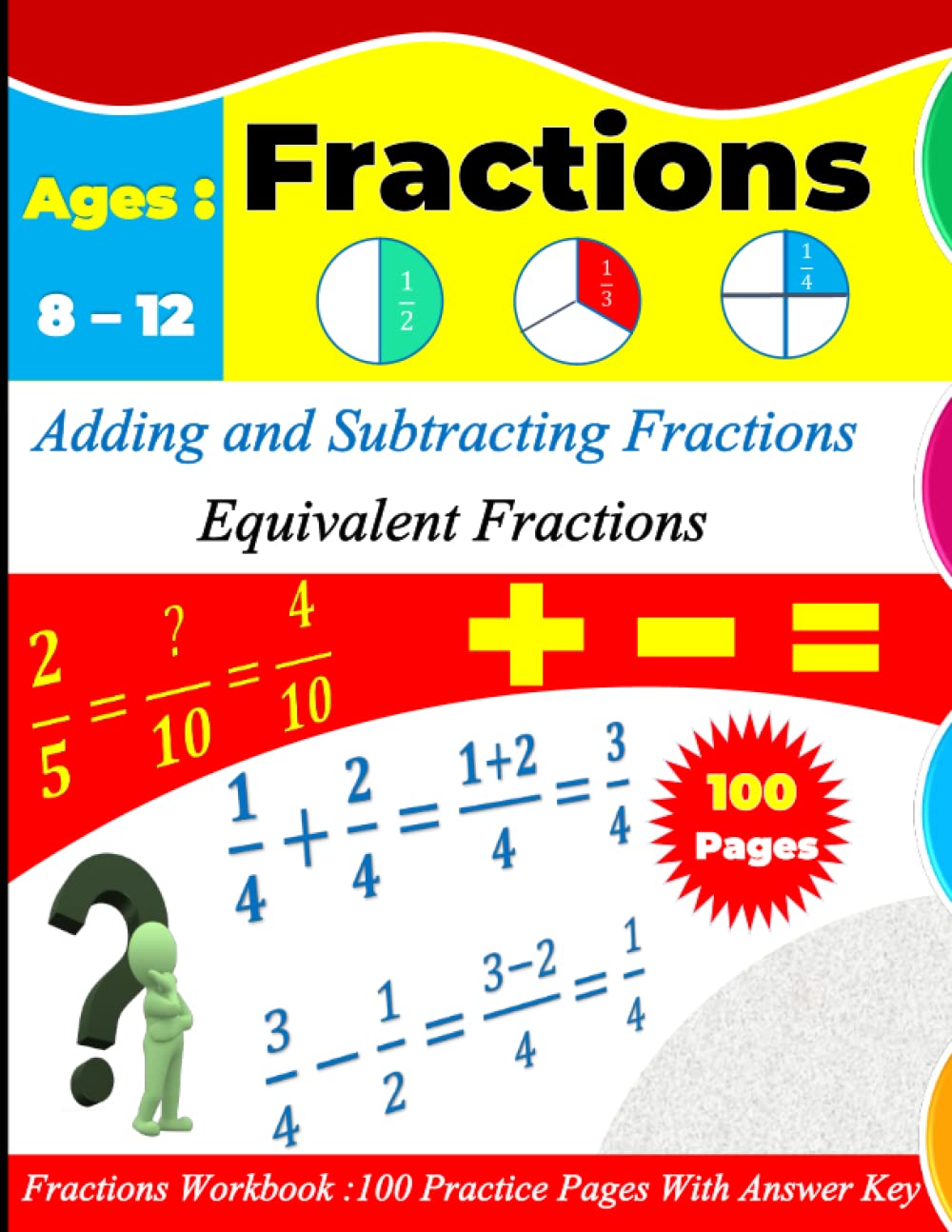 Fractions Workbook Adding And Subtracting Fractions Equivalent ...