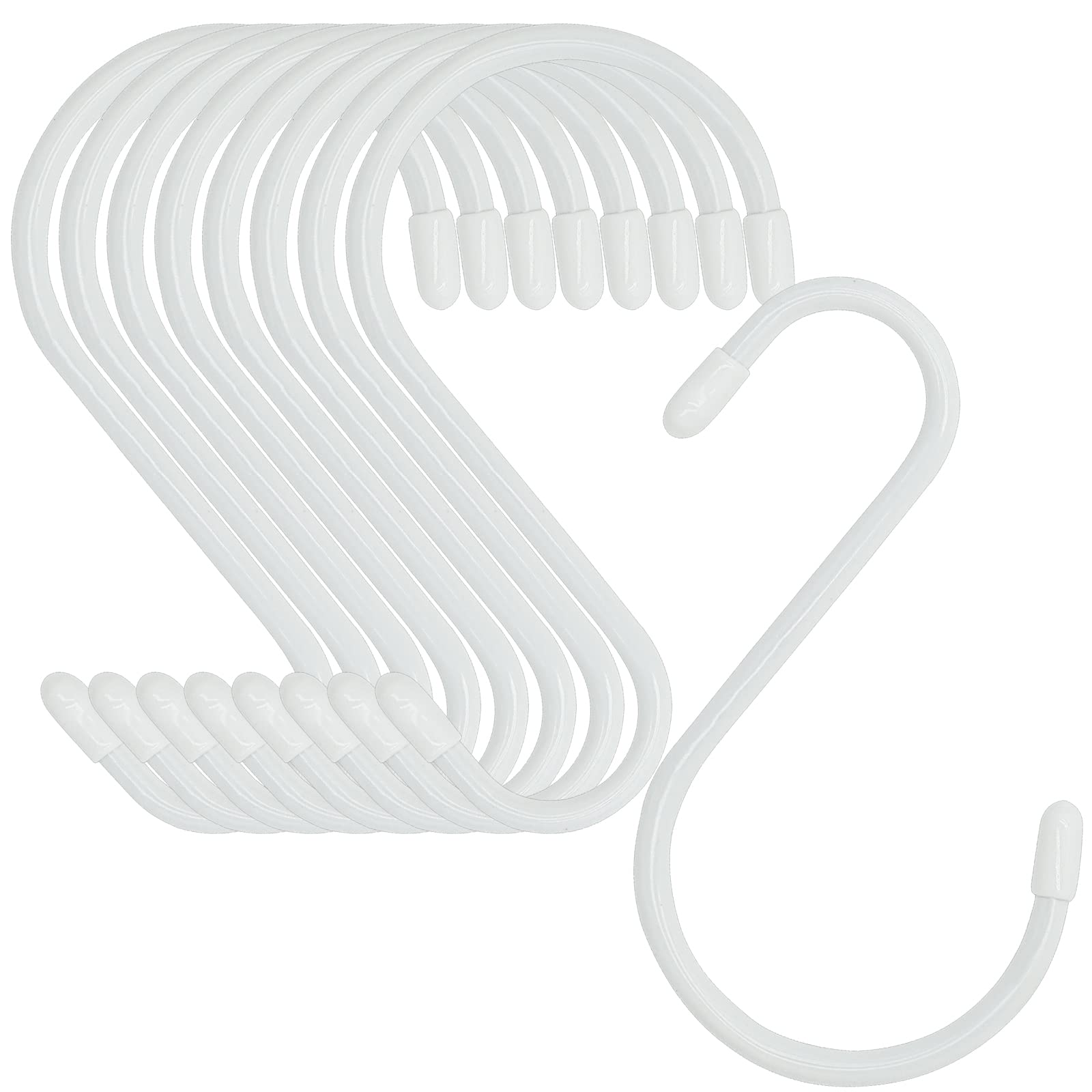 Snapklik.com : 12 Pack 4 Inch Large Vinyl Coated S Hooks