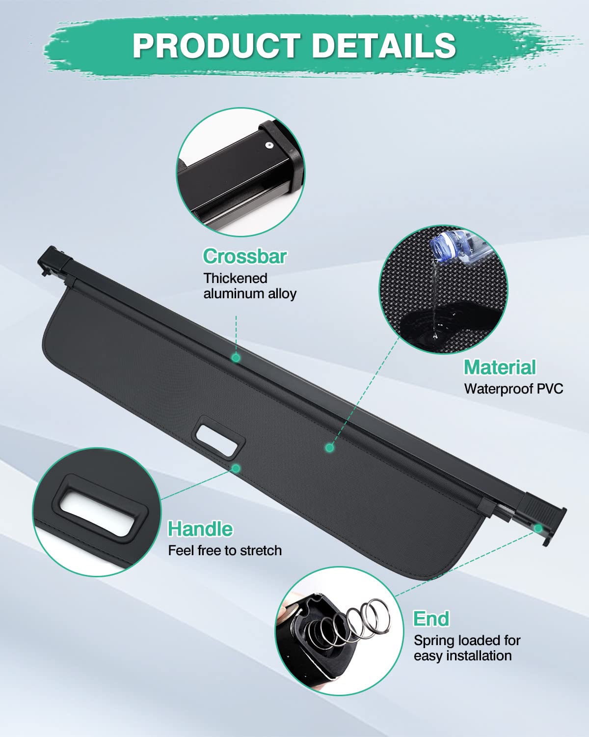 Snapklik.com : Cargo Cover For 2016-2023 2024 2025 Volvo XC90 ...