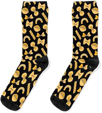 Amazon.com: DGXMONO Unisex Socks Pasta Polyester Pattern Unique ...