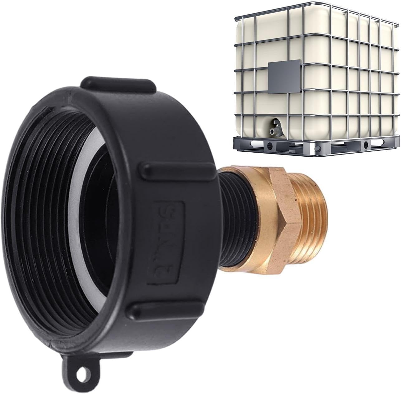 IBC Tote Adapter - 3/4inch Faucet Replacement Parts with Brass ...