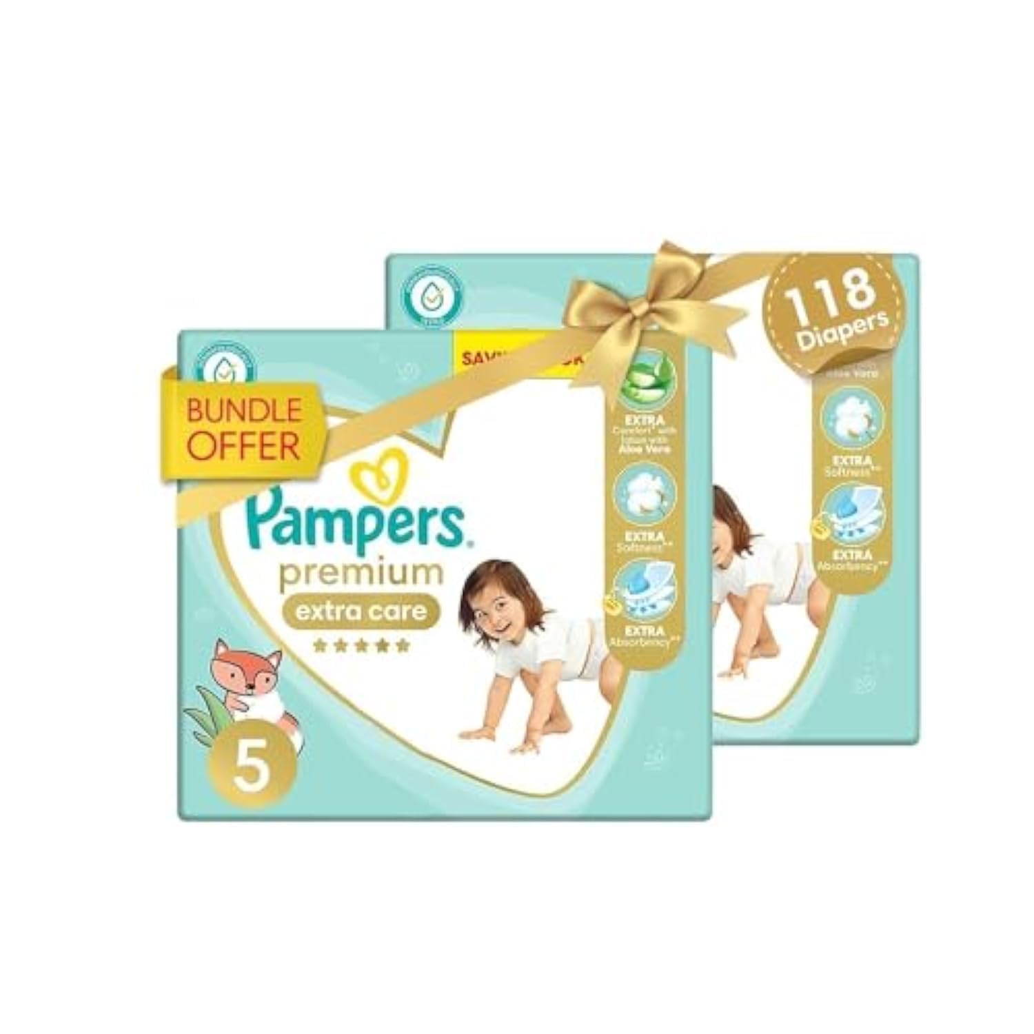Pampers Premium Extra Care Diapers, Size 5, 11-25 kg, with lotion with ...