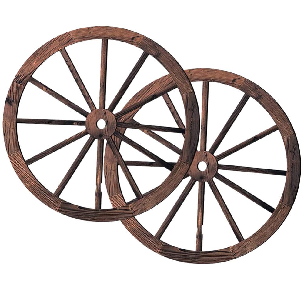 Amazon.com: MAGICLULU 2pcs Wall Art Farmhouse Wagon Wheels Vintage ...