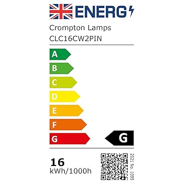 Crompton Lamps CFL 2D 16W GR8 4000K Cool White Frosted 1100lm 2-Pin ...