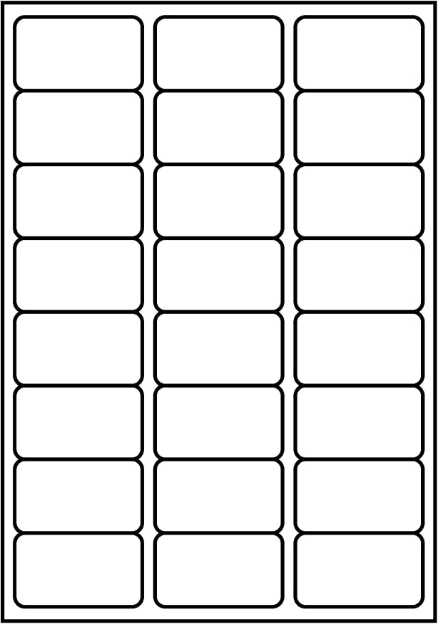 24 Labels per A4 Sheet, 250 Sheets 6000 Labels Total, Self Adhesive ...