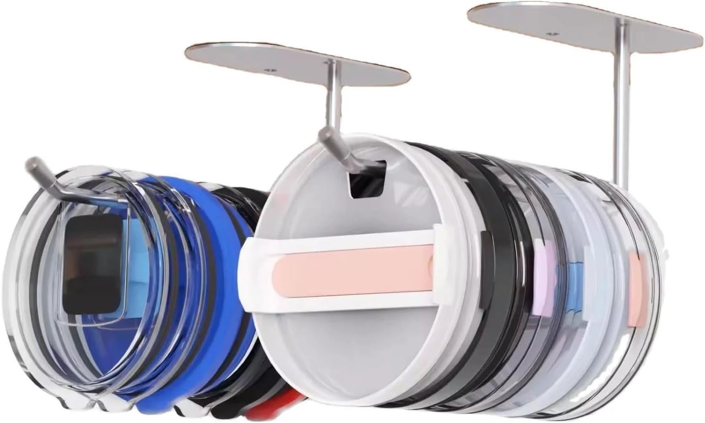 Amazon.com: 2 Pack Tumbler Lid Organizer, Space Saving Cup Lid ...
