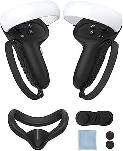 Amazon.com: Controller Grips Compatible with Oculus Quest 2 Accessories ...