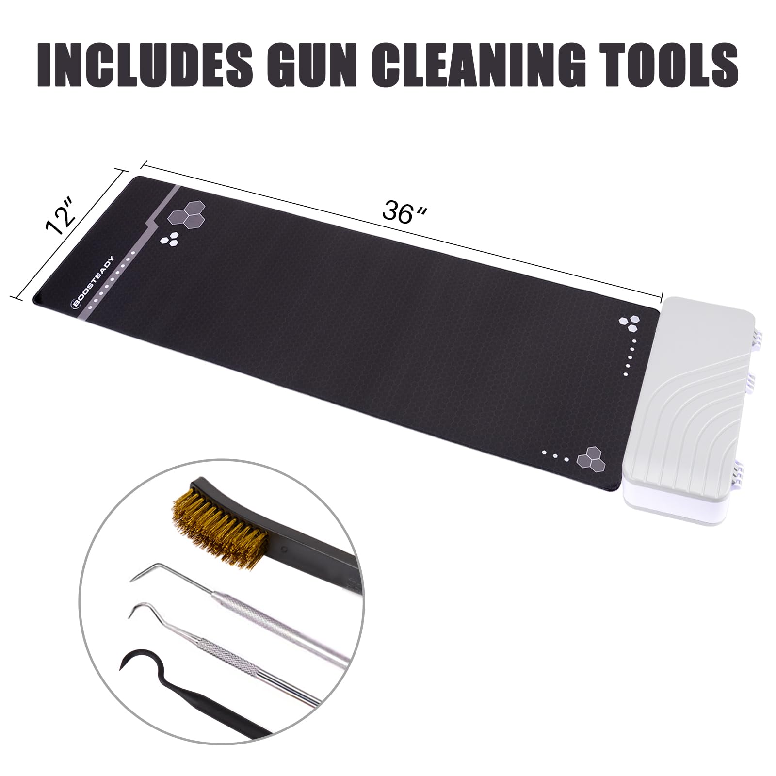 Snapklik.com : BOOSTEADY Gun Cleaning Mat 36 X 12